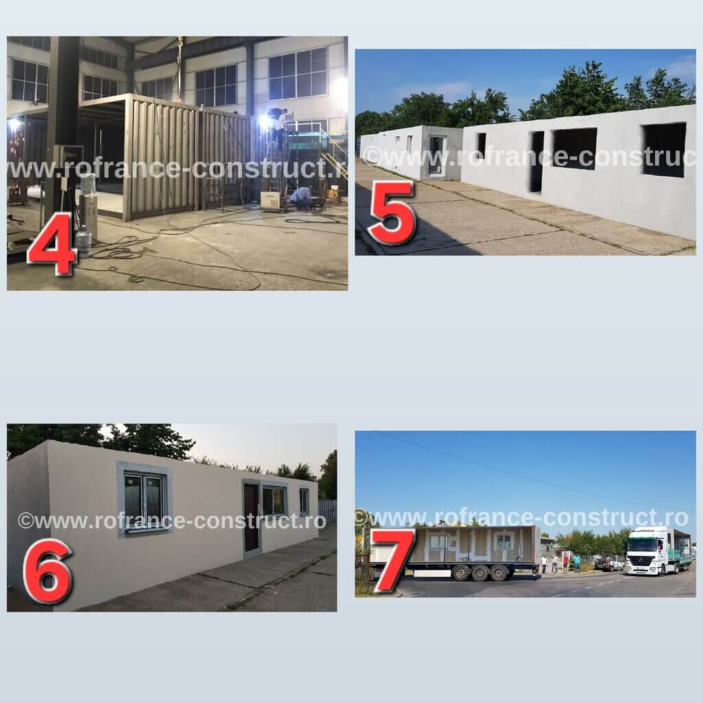 Etapele constructiei unei case din containere maritime - Ro-France ...